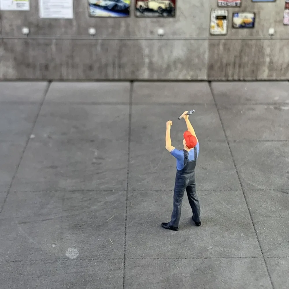 S Scale Workshop Mechanic Figurine with Spanner Model - All scale ...